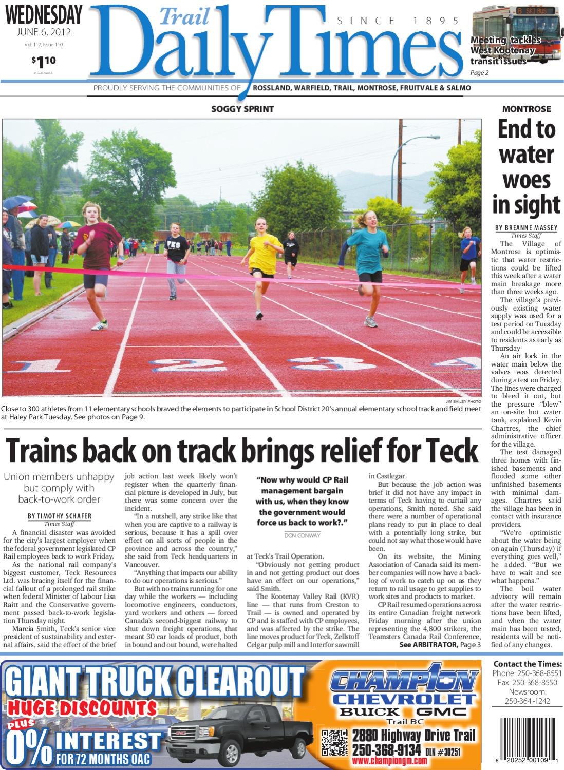 Trail Daily Times, June 06, 2012 by Black Press Media Group - Issuu