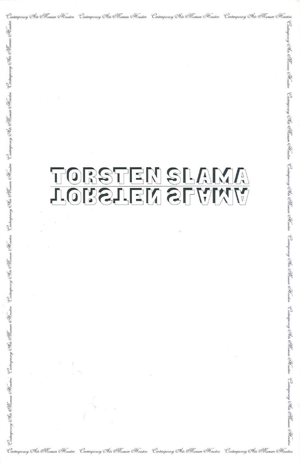 Perspectives 166: Torsten Slama by Contemporary Arts Museum Houston - Issuu