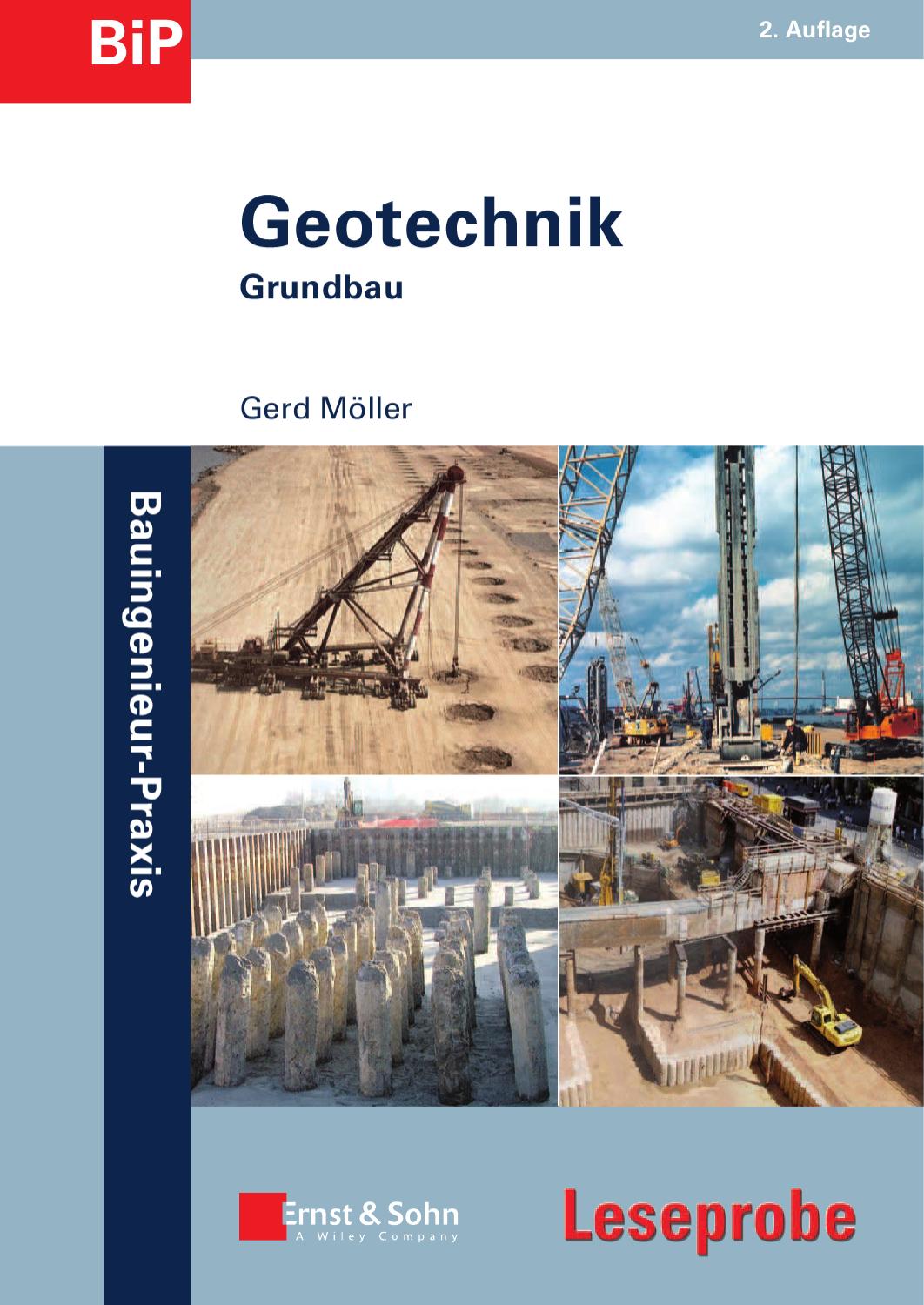 Geotechnik - Grundbau (Leseprobe) by Ernst & Sohn - Issuu