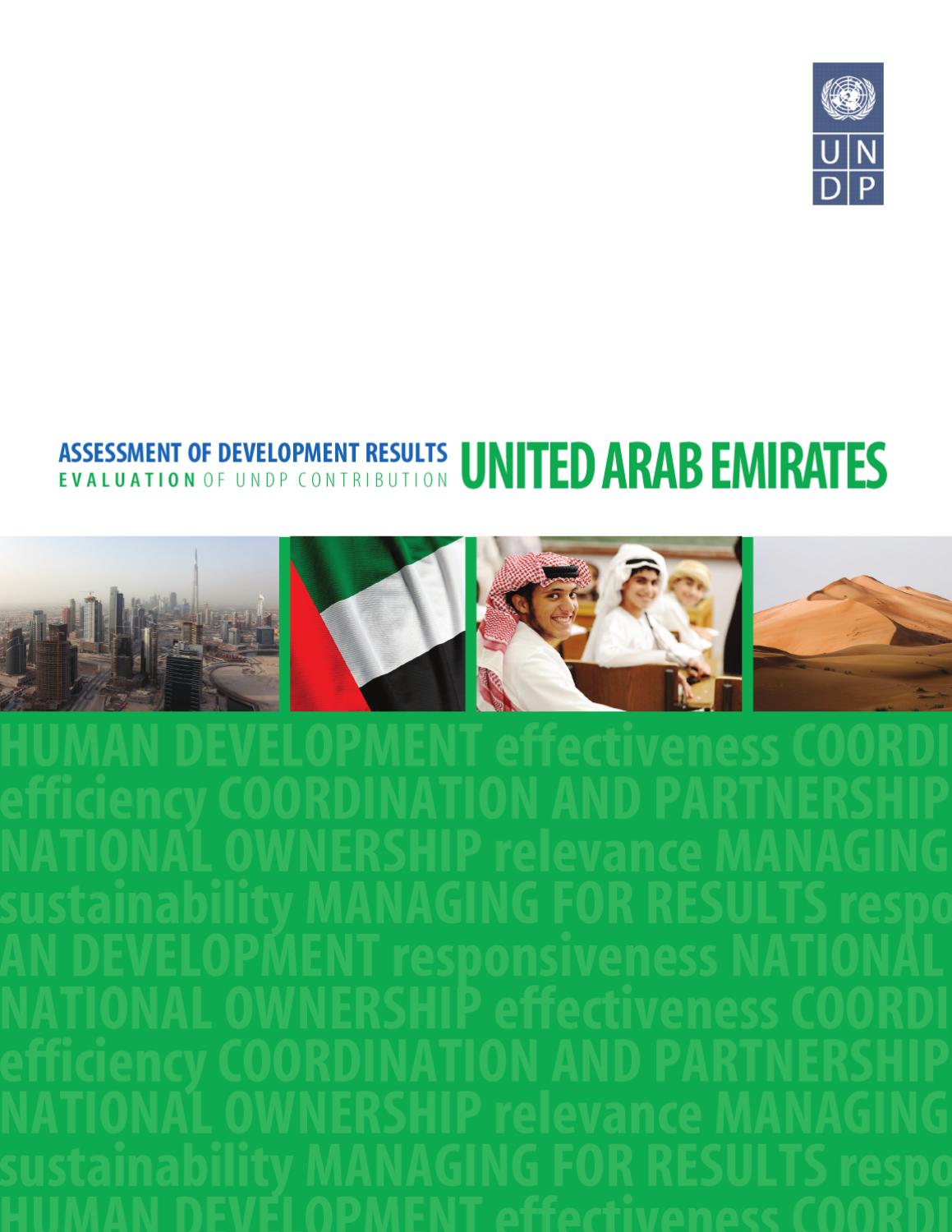 Assessment of Development Results: United Arab Emirates by UNDP ...