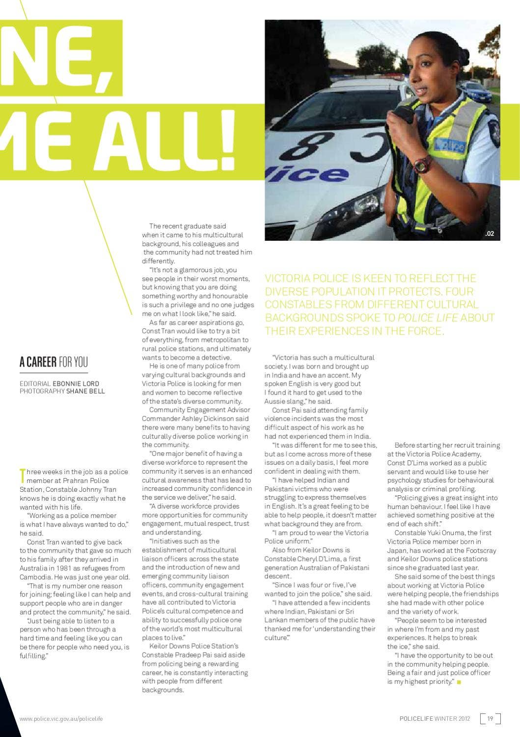 Winter 2012 Police Life by Victoria Police - Issuu