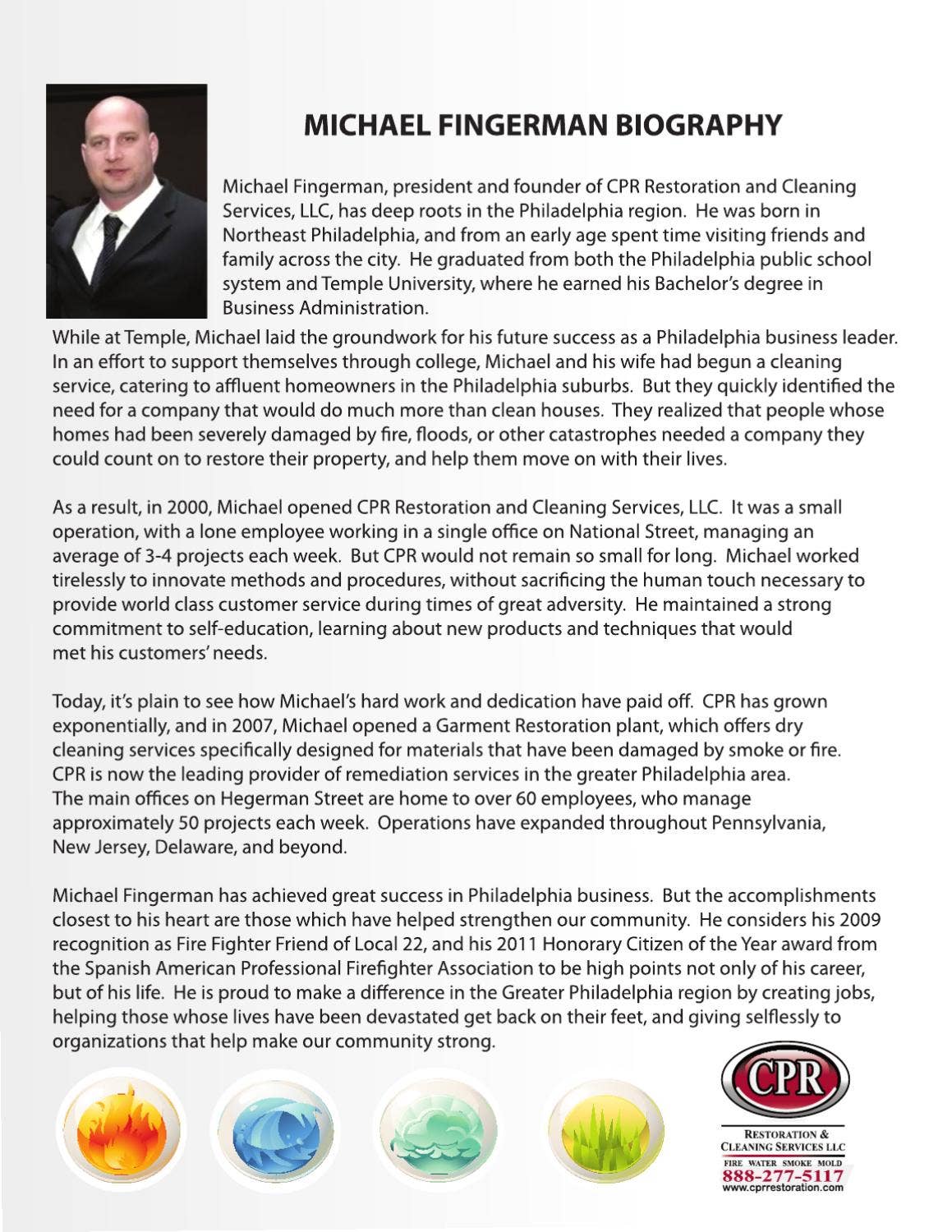 Mike Fingerman by Cpr Restoration - Issuu
