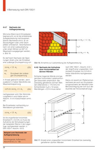 Bemessung von Ziegelmauerwerk - Fachbuch zur Bemessung nach DIN 1053-1 by Wienerberger AG - Issuu