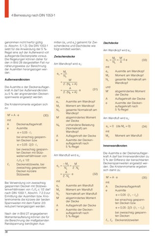 Bemessung von Ziegelmauerwerk - Fachbuch zur Bemessung nach DIN 1053-1 by Wienerberger AG - Issuu