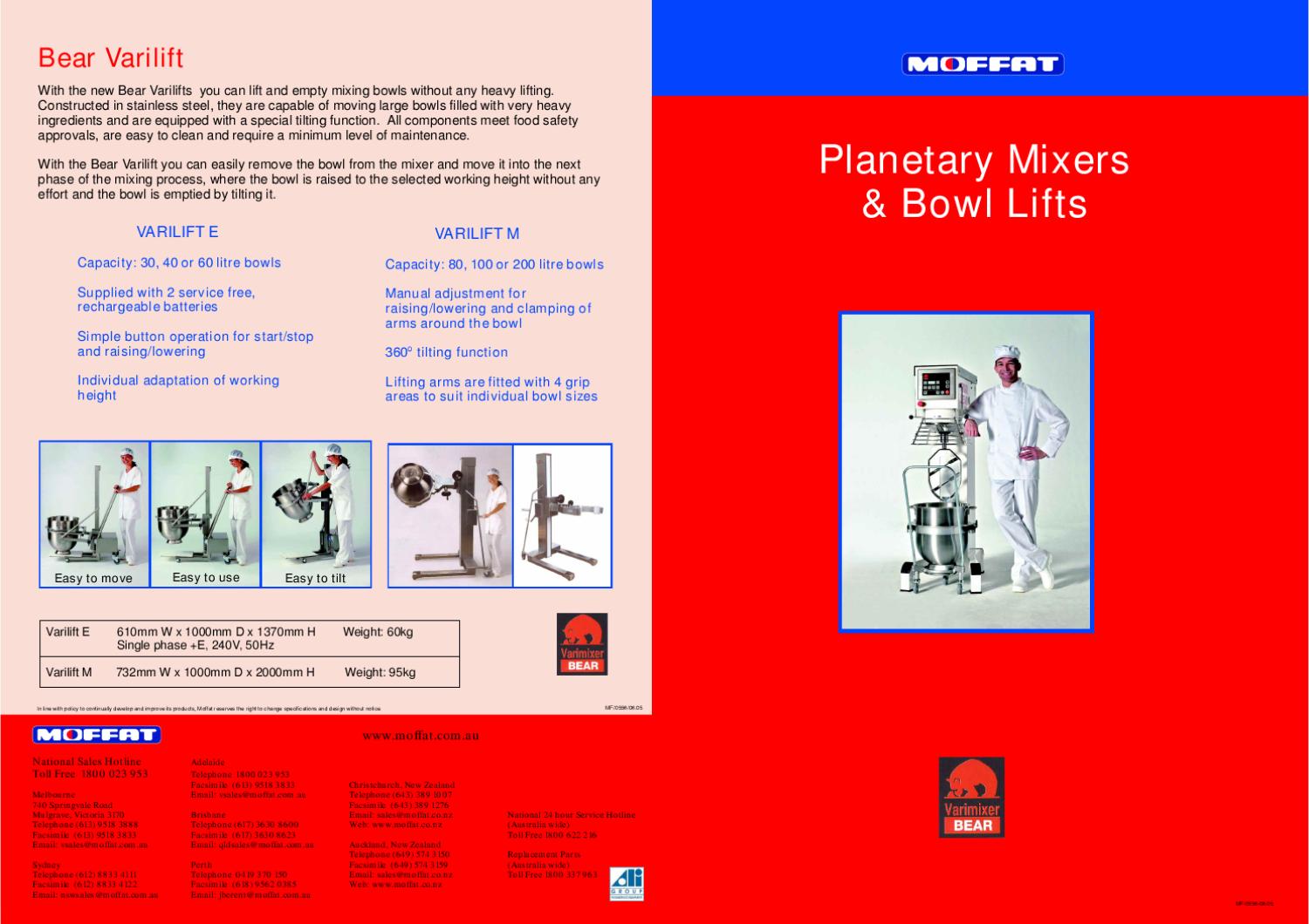 VARIMIXER_VARILIFT_0605AU by Moffat - Issuu