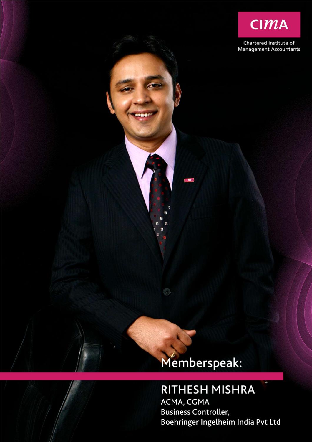 Rithesh Mishra member case study by Chartered Institute of Management ...