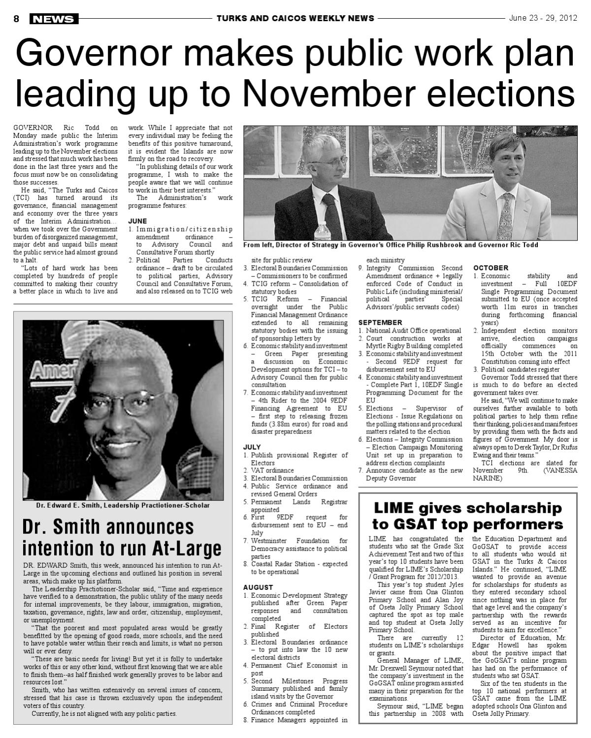 The Turks and Caicos Weekly News by TC Weekly News - Issuu