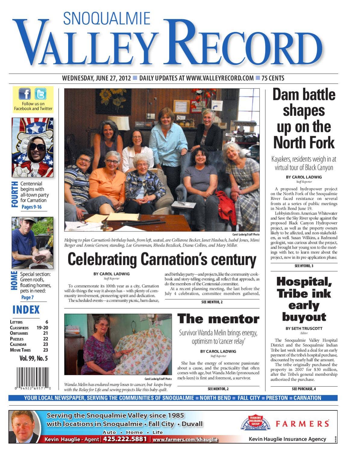 Snoqualmie Valley Record, June 27, 2012 by Sound Publishing - Issuu