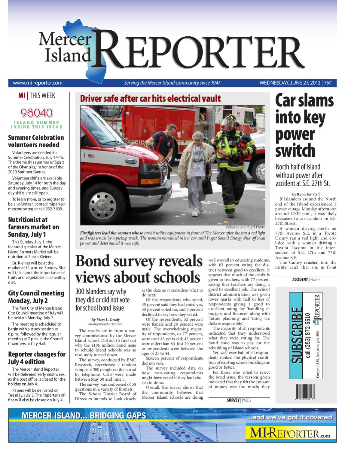 Mercer Island Reporter, June 27, 2012 by Sound Publishing - Issuu