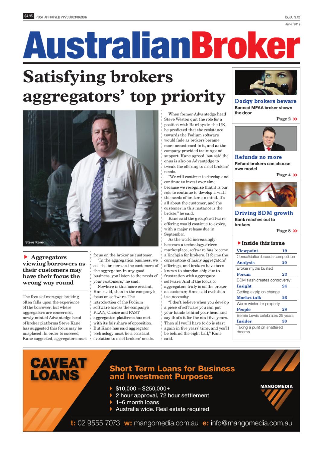 Australian Broker magazine Issue 9.12 by Key Media - Issuu