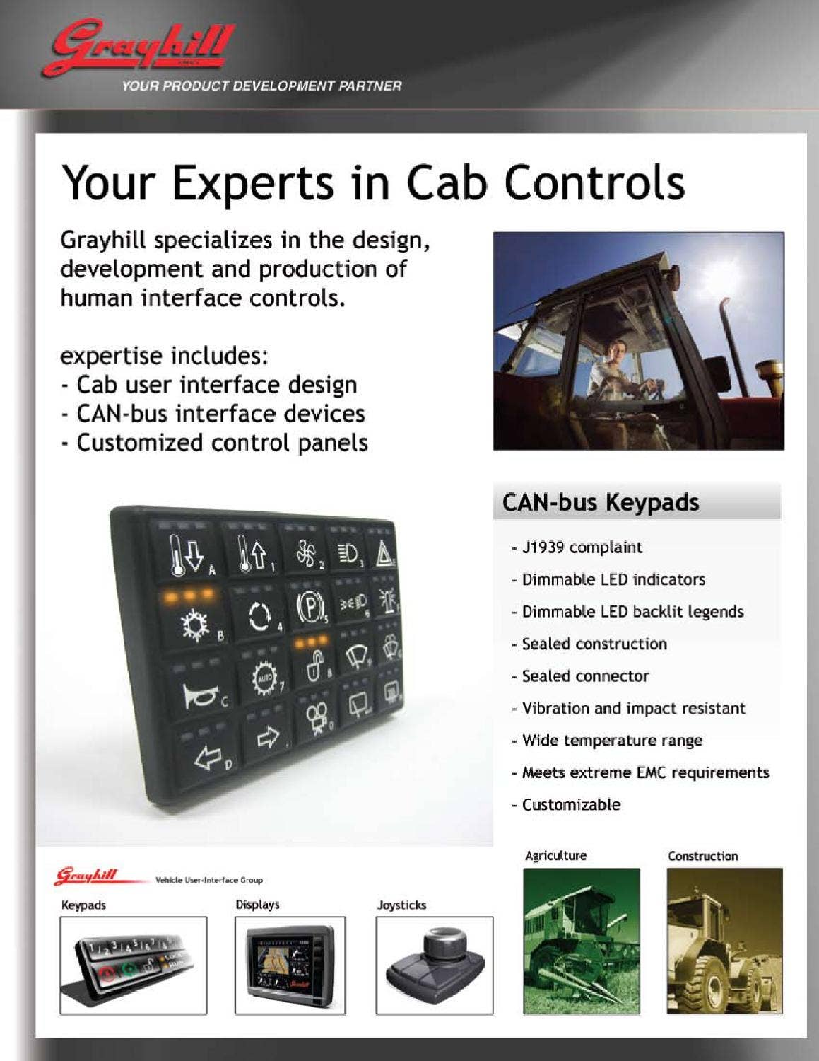 EAO Ltd. - Grayhill CANbus Keypads for vehicles by EAO AG - Issuu