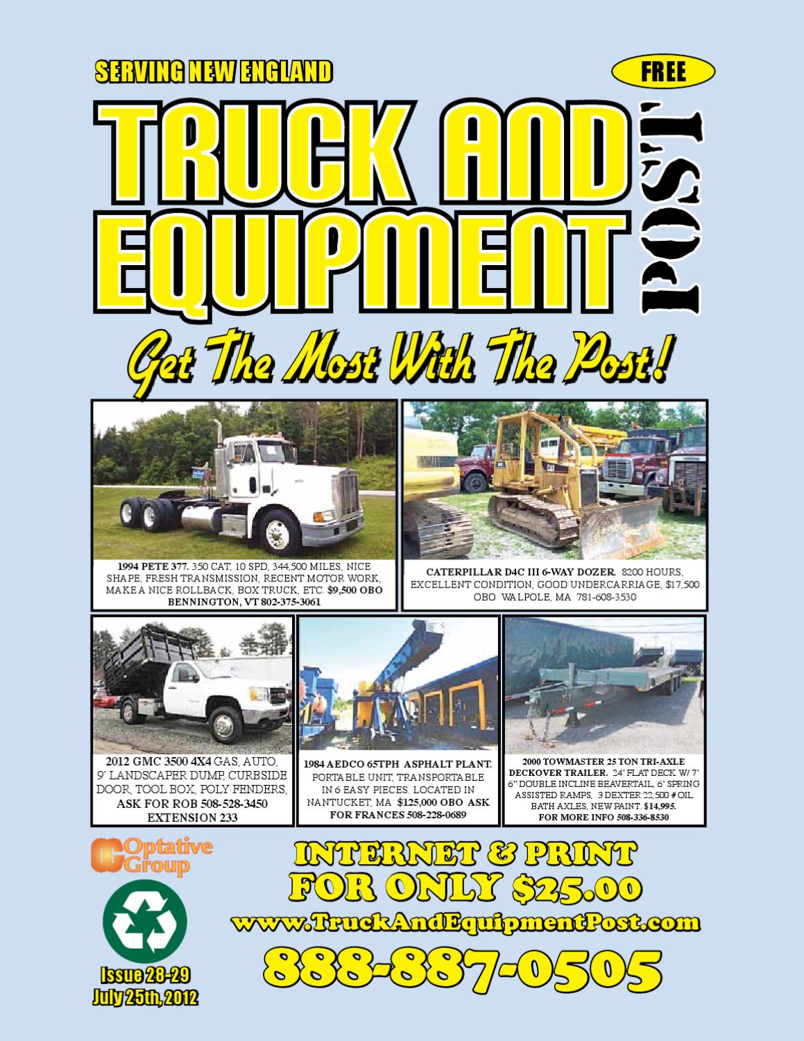 Truck And Equipment Post, Issue #28-29, 2012 by 1ClickAway - Issuu