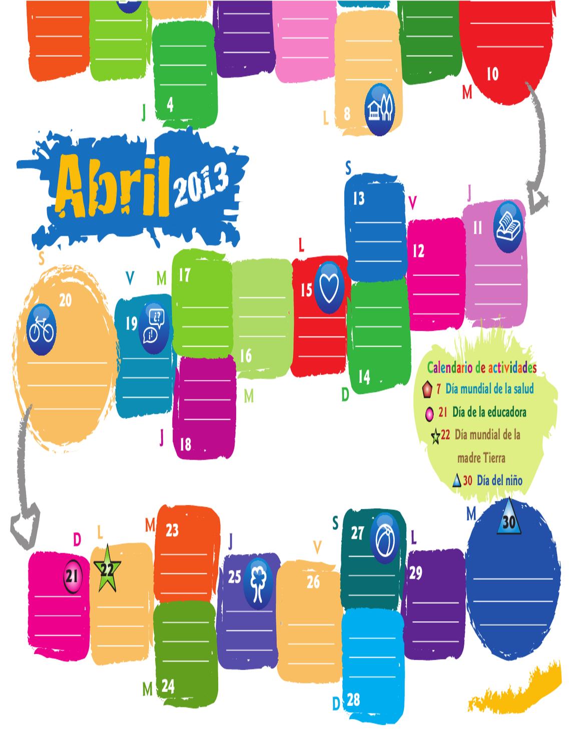 Calendario para la Familia 2do. Grado by Rarámuri - Issuu