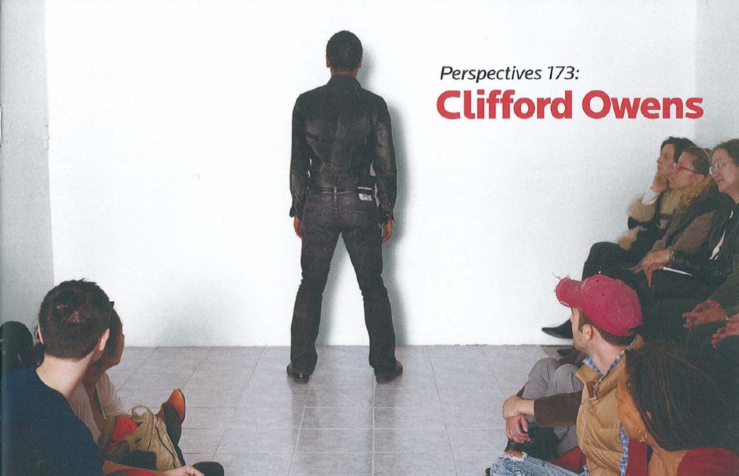 Perspectives 173: Clifford Owens by Contemporary Arts Museum Houston ...