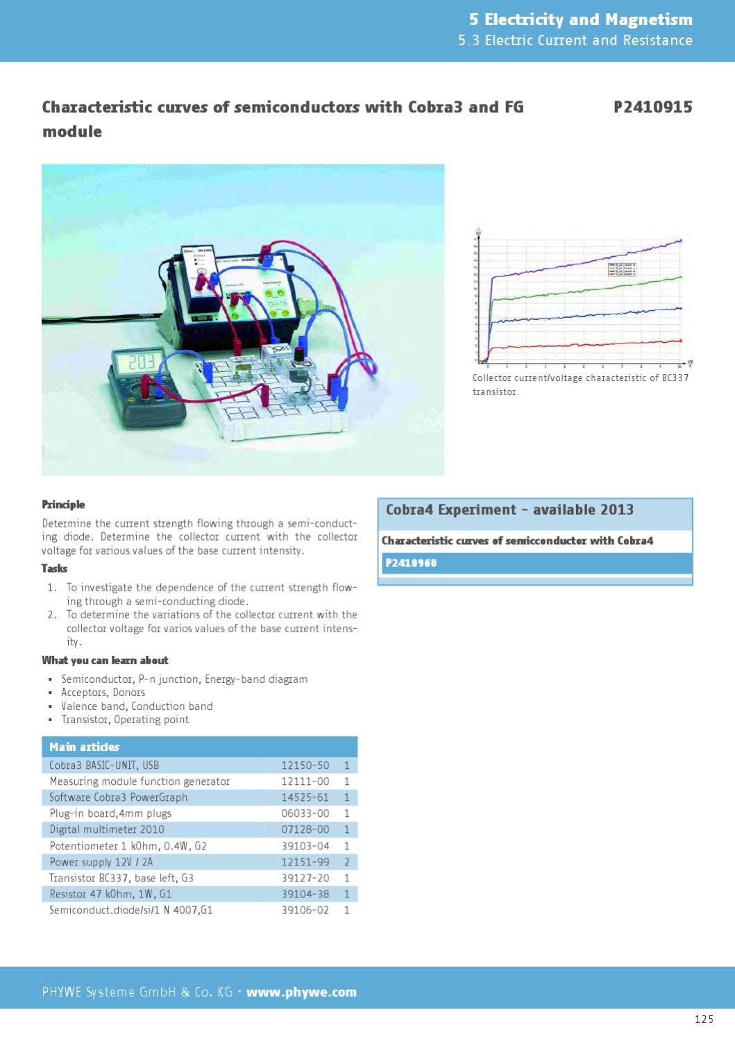 EN Physics: Laboratory Experiments by PHYWE Systeme GmbH & Co KG - Issuu