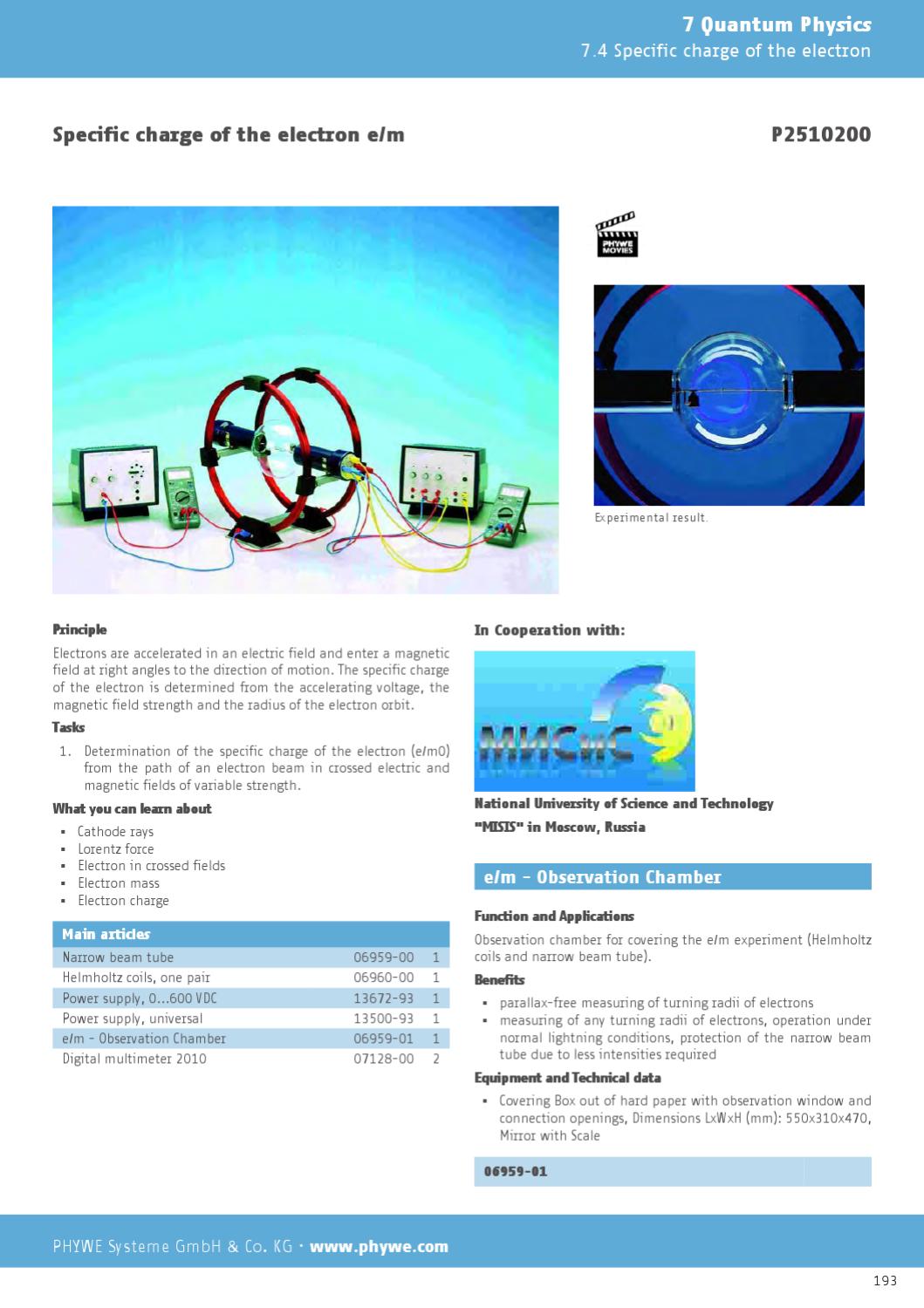 EN Physics: Laboratory Experiments by PHYWE Systeme GmbH & Co KG - Issuu