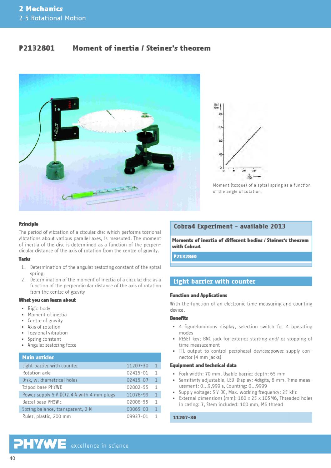 EN Physics: Laboratory Experiments by PHYWE Systeme GmbH & Co KG - Issuu