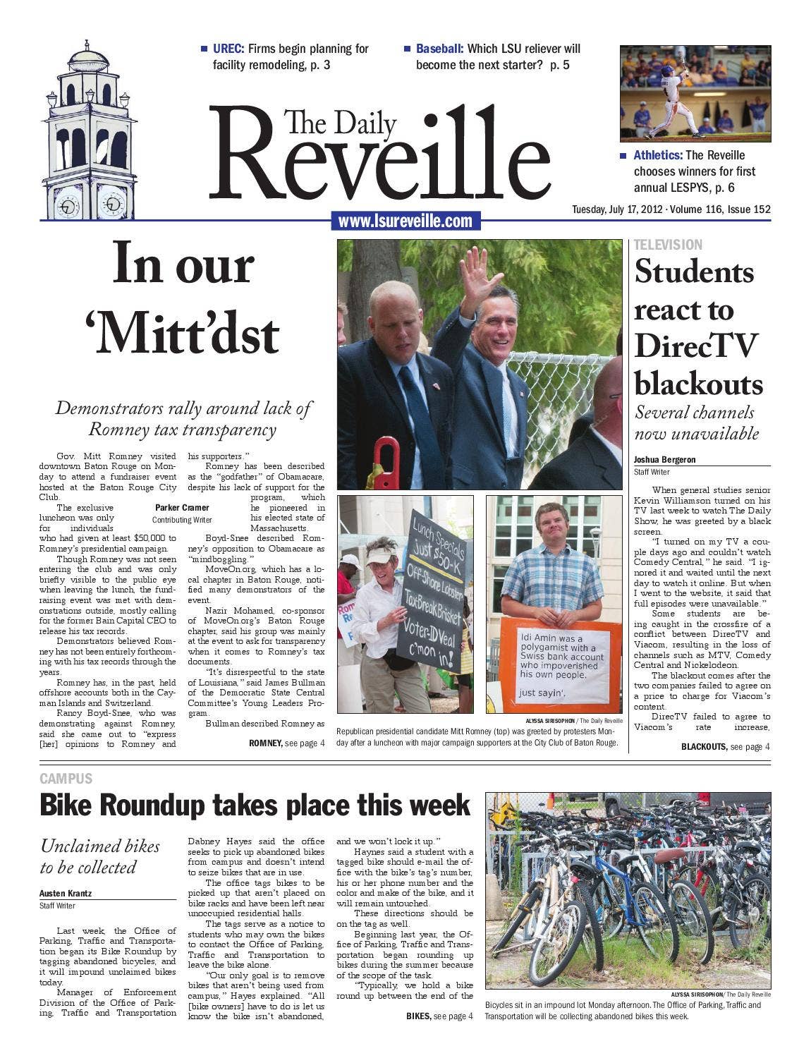 The Daily Reveille - July 17, 2012 by Reveille - Issuu