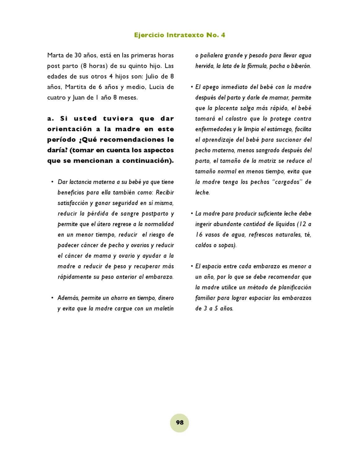 Salud y Nutricion de la Mujer Embarazada, Madre Lactante y Recién ...