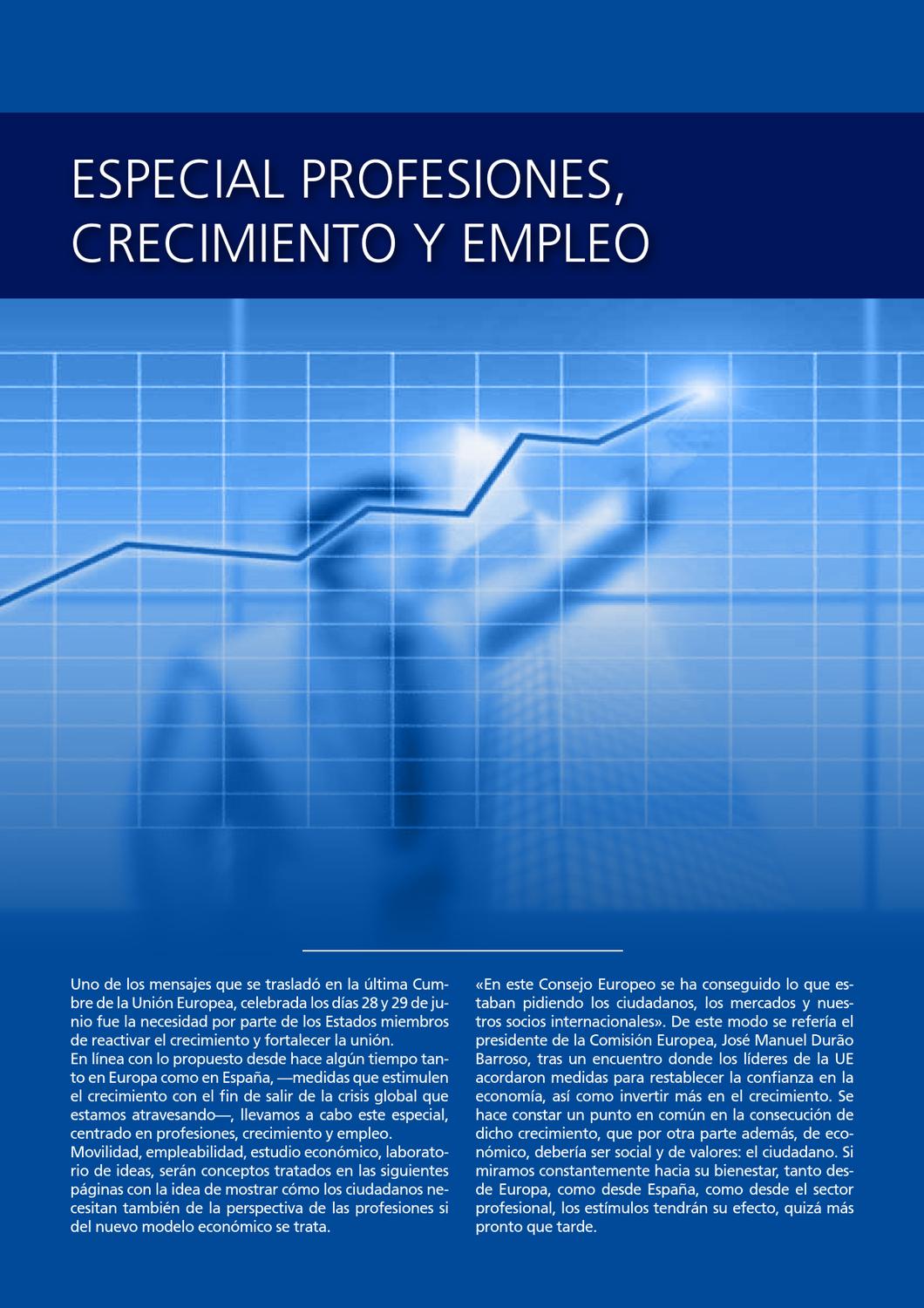 Profesiones, crecimiento y empleo by Unión Profesional - Issuu