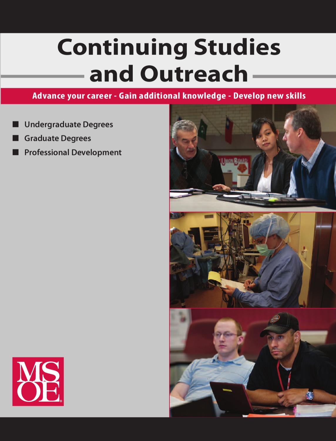 MSOE Continuing Studies and Outreach by Milwaukee School of Engineering ...