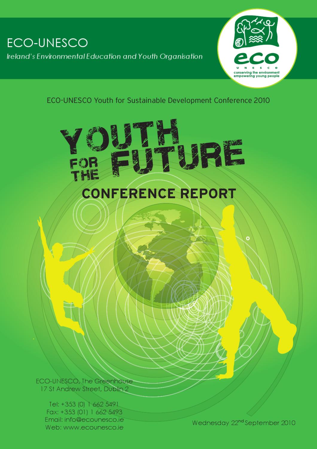 ECO-UNESCO Youth for the Future Conference Report by ECO-UNESCO - Issuu