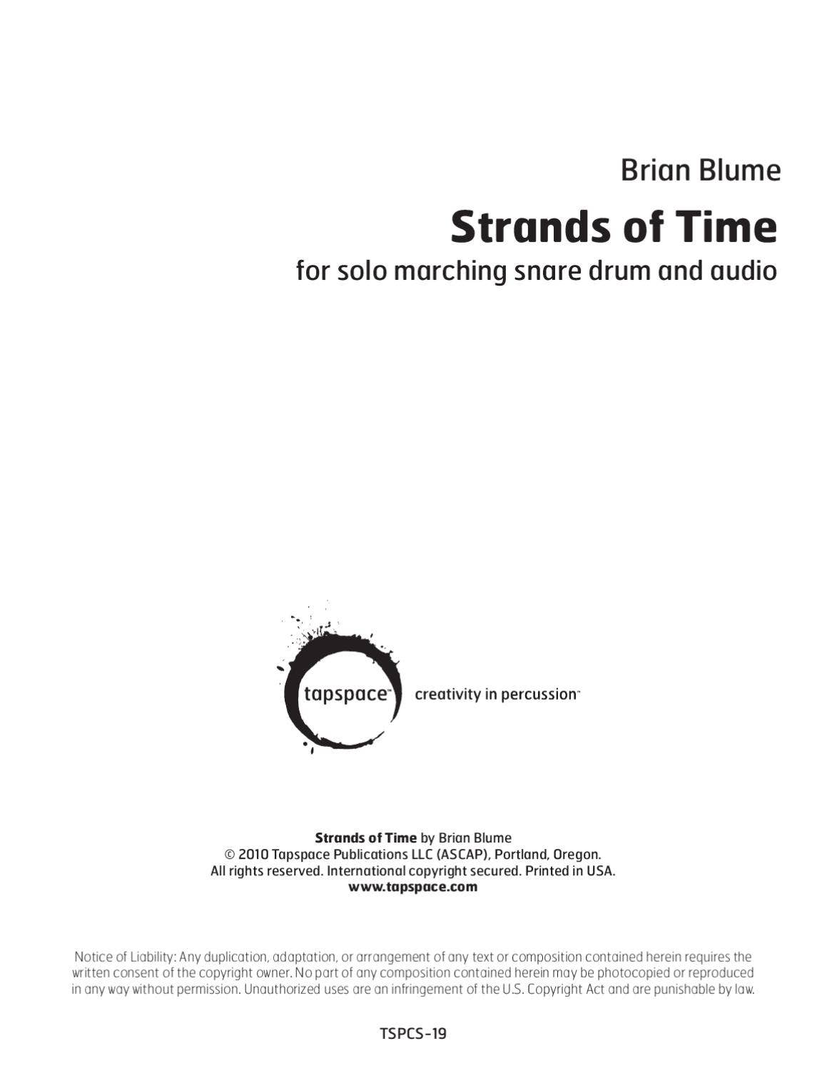 Strands of Time by Tapspace - Issuu