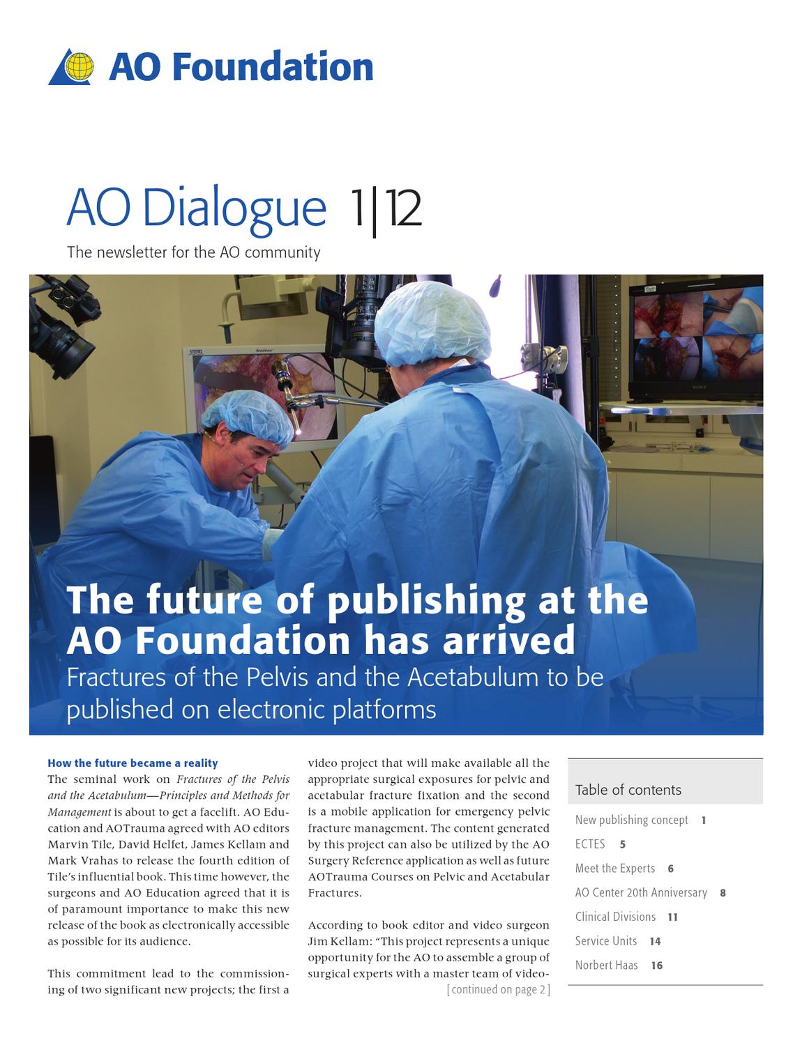 AO Dialogue 1|12 by AO Foundation - Issuu