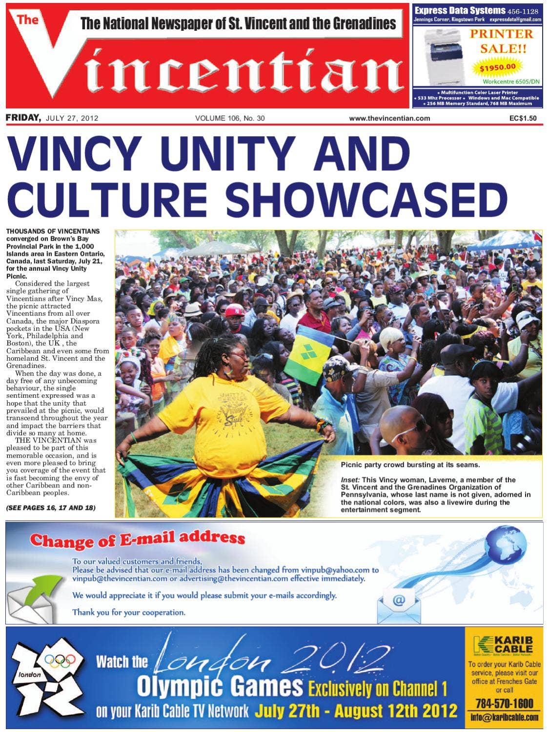 27th July, 2012 Edition by TheVincentian Publishing - Issuu