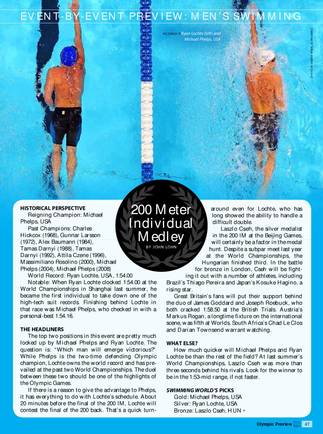 2012 Special Olympic Preview Edition by Swimming World Magazine - Issuu