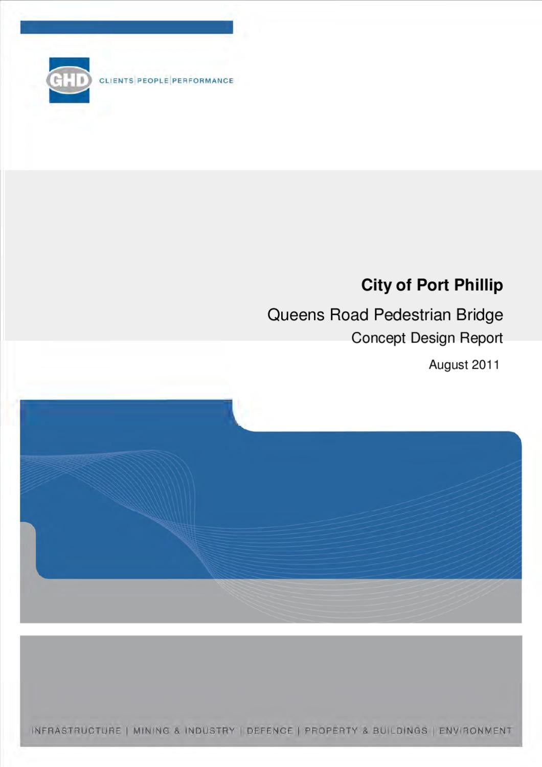 Queens Rd Pedestrian Bridge Concept Design Report GHD by The City of ...