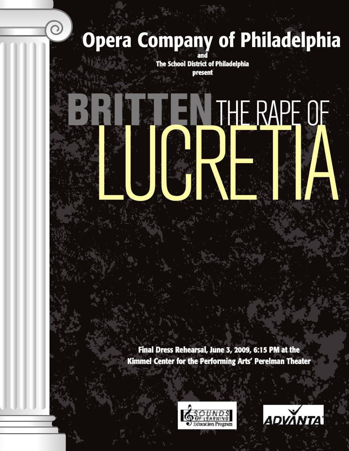 THE RAPE OF LUCRETIA Student Guide | Opera Company of Philadelphia by ...