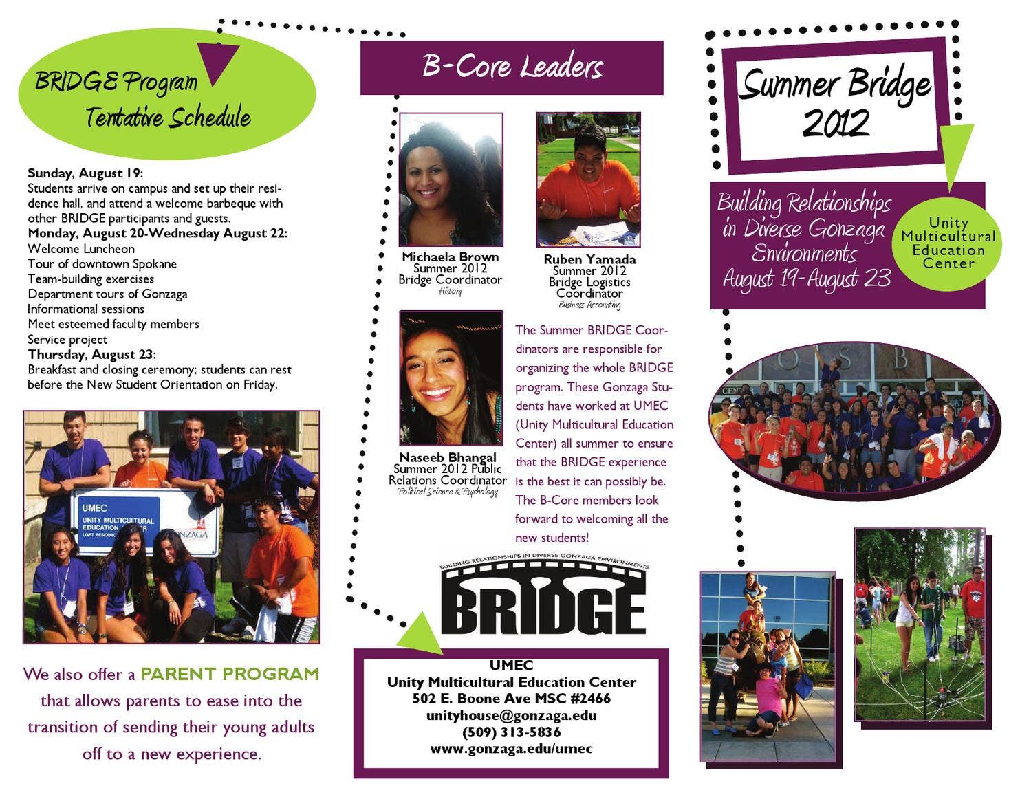 Gonzaga University UMEC Bridge Brochure by Gonzaga University - Issuu