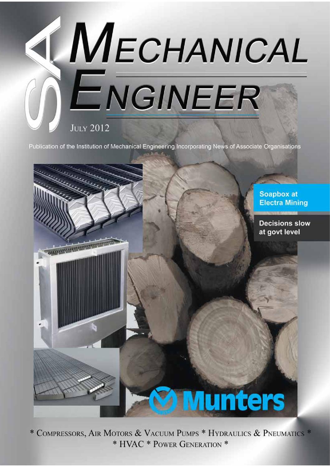 SA Mechanical Engineer July 2012 by Promech Publishing - Issuu