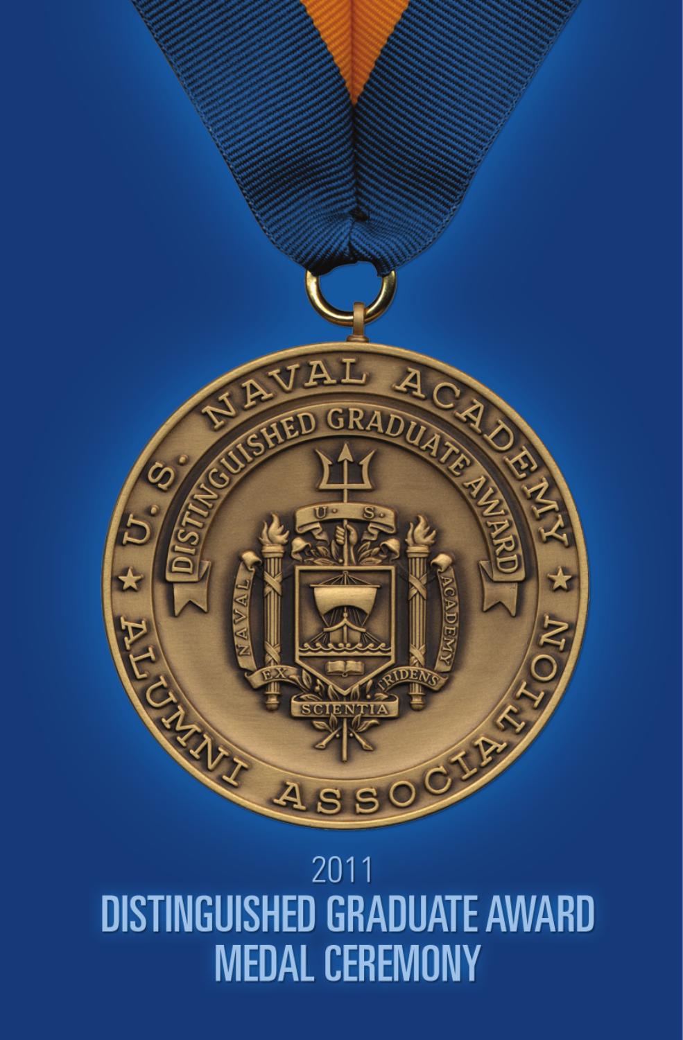 2011 Distinguished Graduate Award Program by U.S. Naval Academy Alumni ...