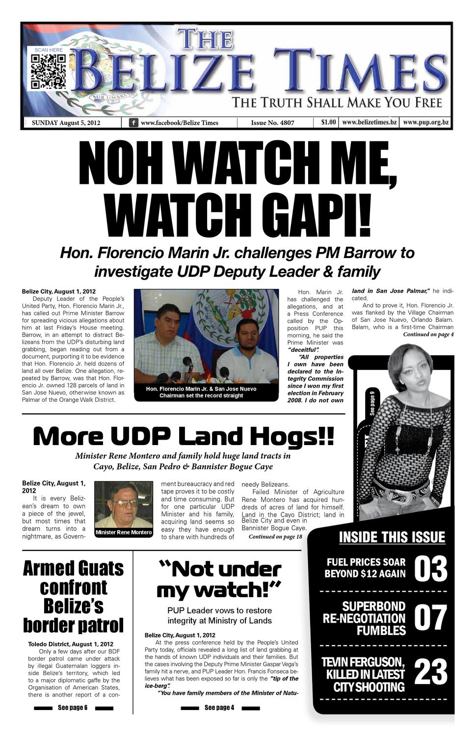 Belize Times August 5, 2012 by Belize Times Press - Issuu