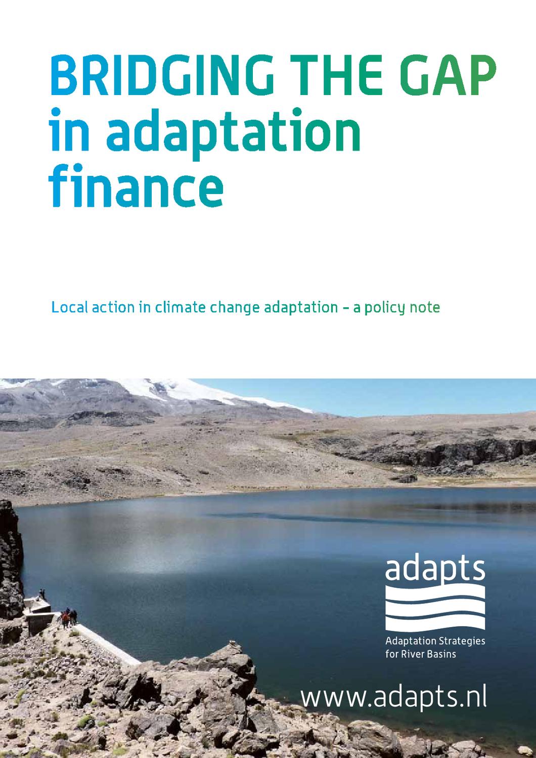 Bridging the gap in adaptation finance by Both ENDS - Issuu