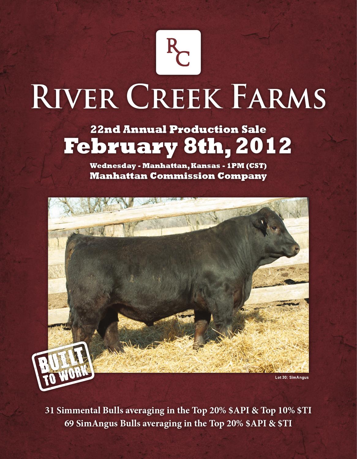 River Creek Farm's 2012 Simmental & SimAngus Bull Sale by LivestockDirect - Issuu