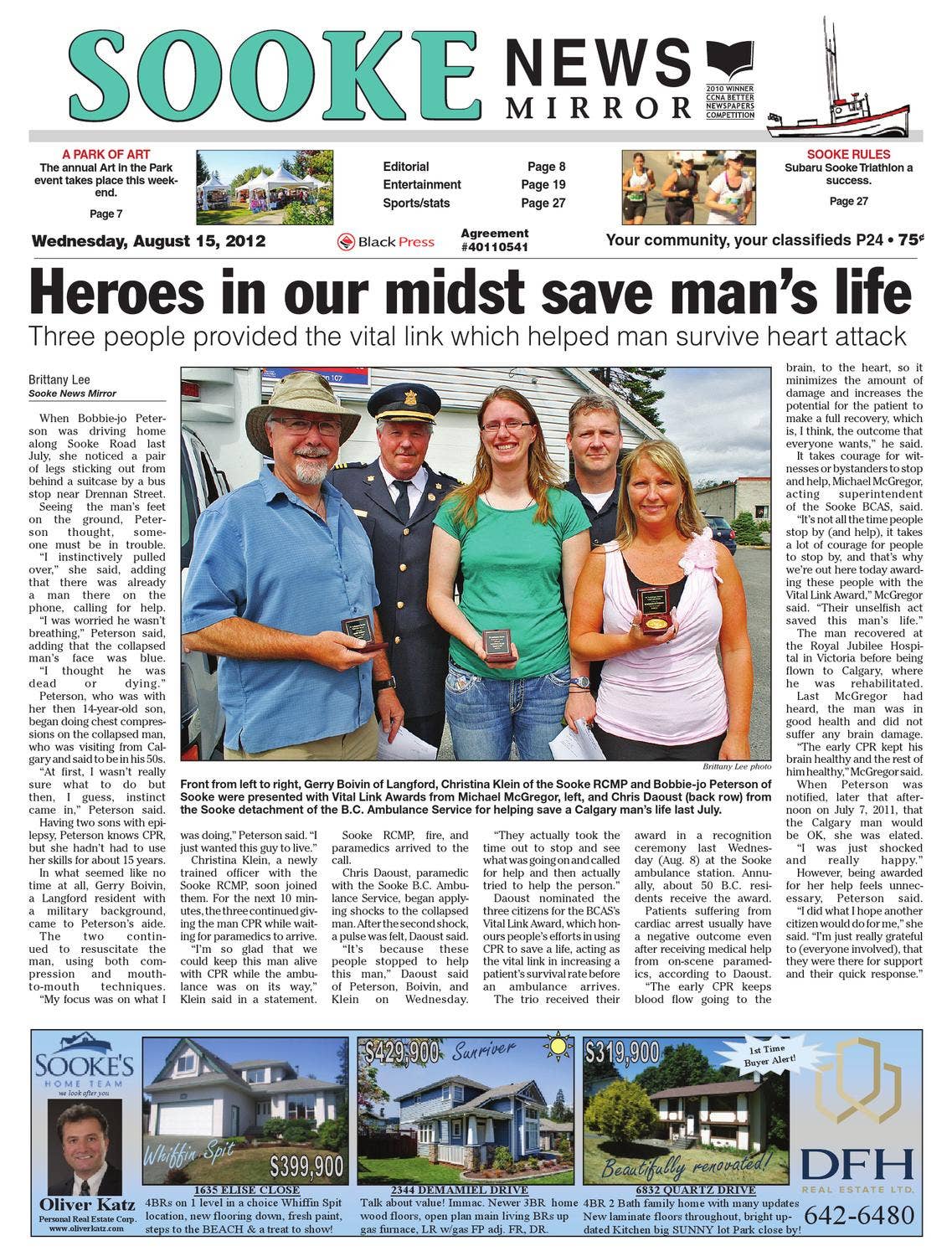 Sooke News Mirror, August 15, 2012 by Black Press Media Group - Issuu