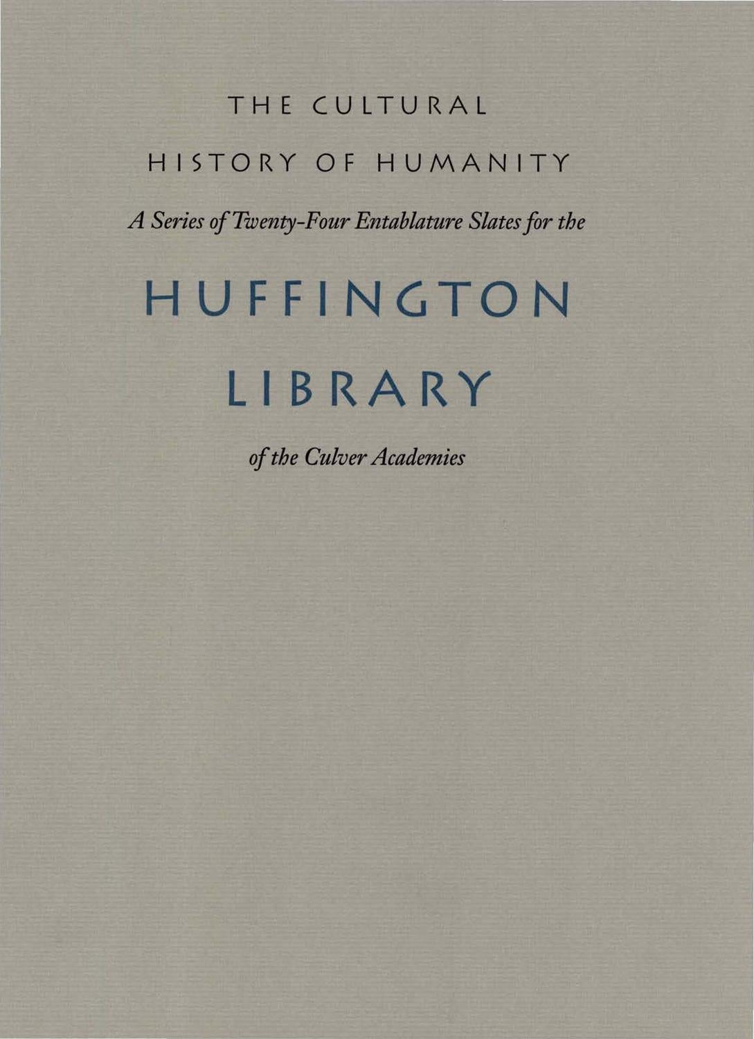 The Cultural History of Humanity by Culver Academies - Issuu