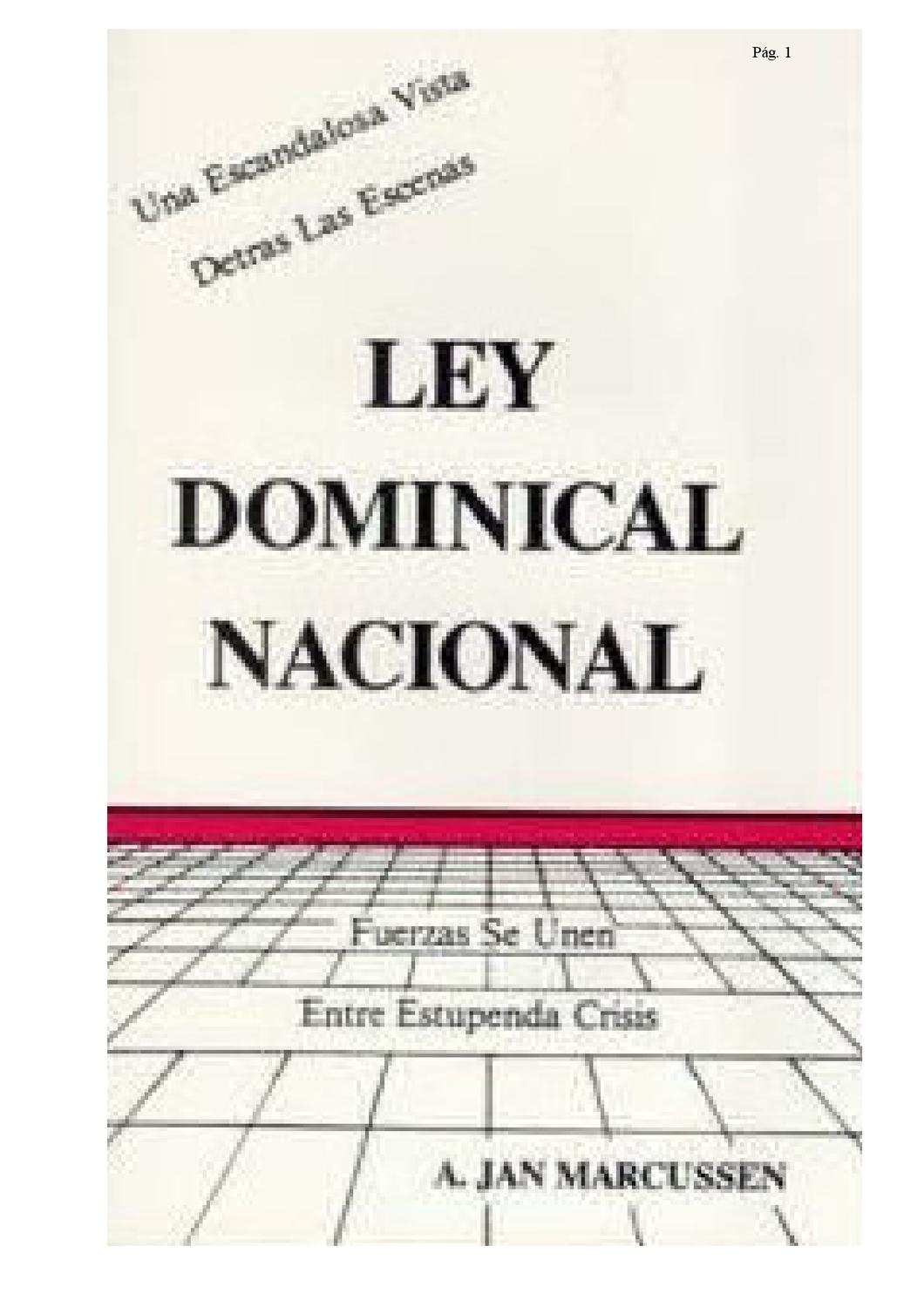 Ley Dominical Nacional by hernan miguel pantigoso cutipa - Issuu