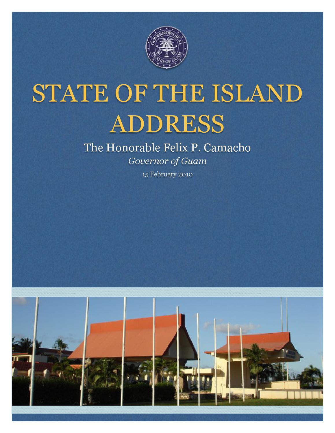 State of the Island Address, 2010 by Guampedia - Issuu