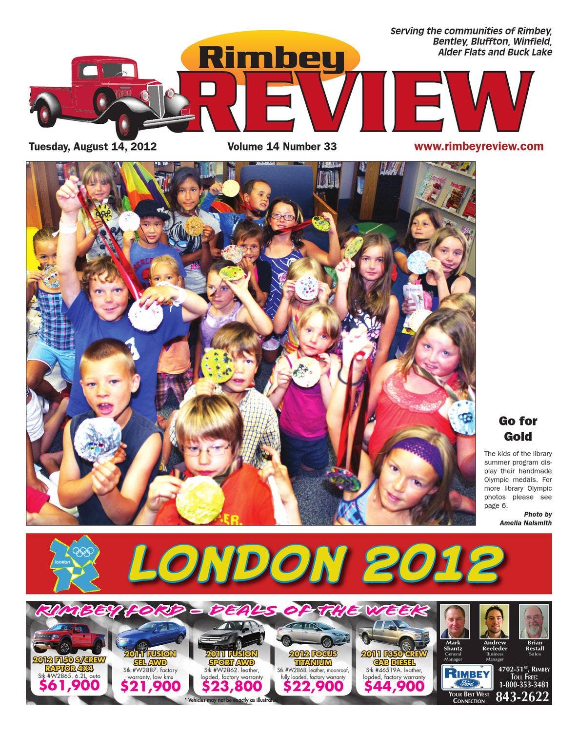 Rimbey Review, August 14, 2012 by Black Press Media Group - Issuu