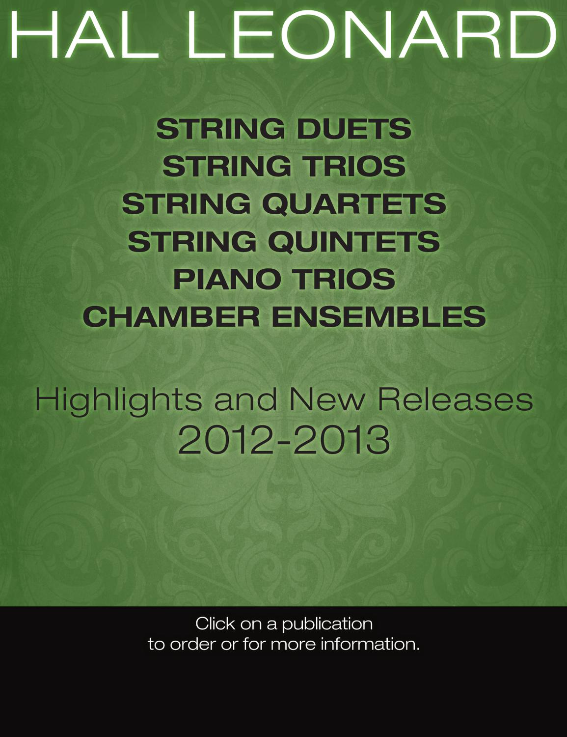 Strings Highlights Brochure - String Ensembles by Hal Leonard - Issuu