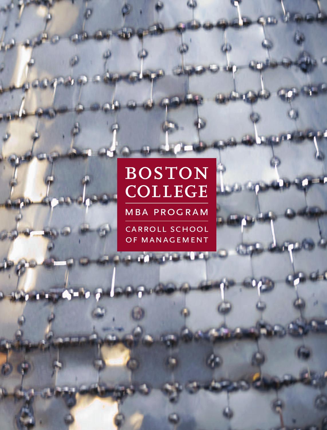 MBA Program, Carroll School of Management by Boston College - Issuu