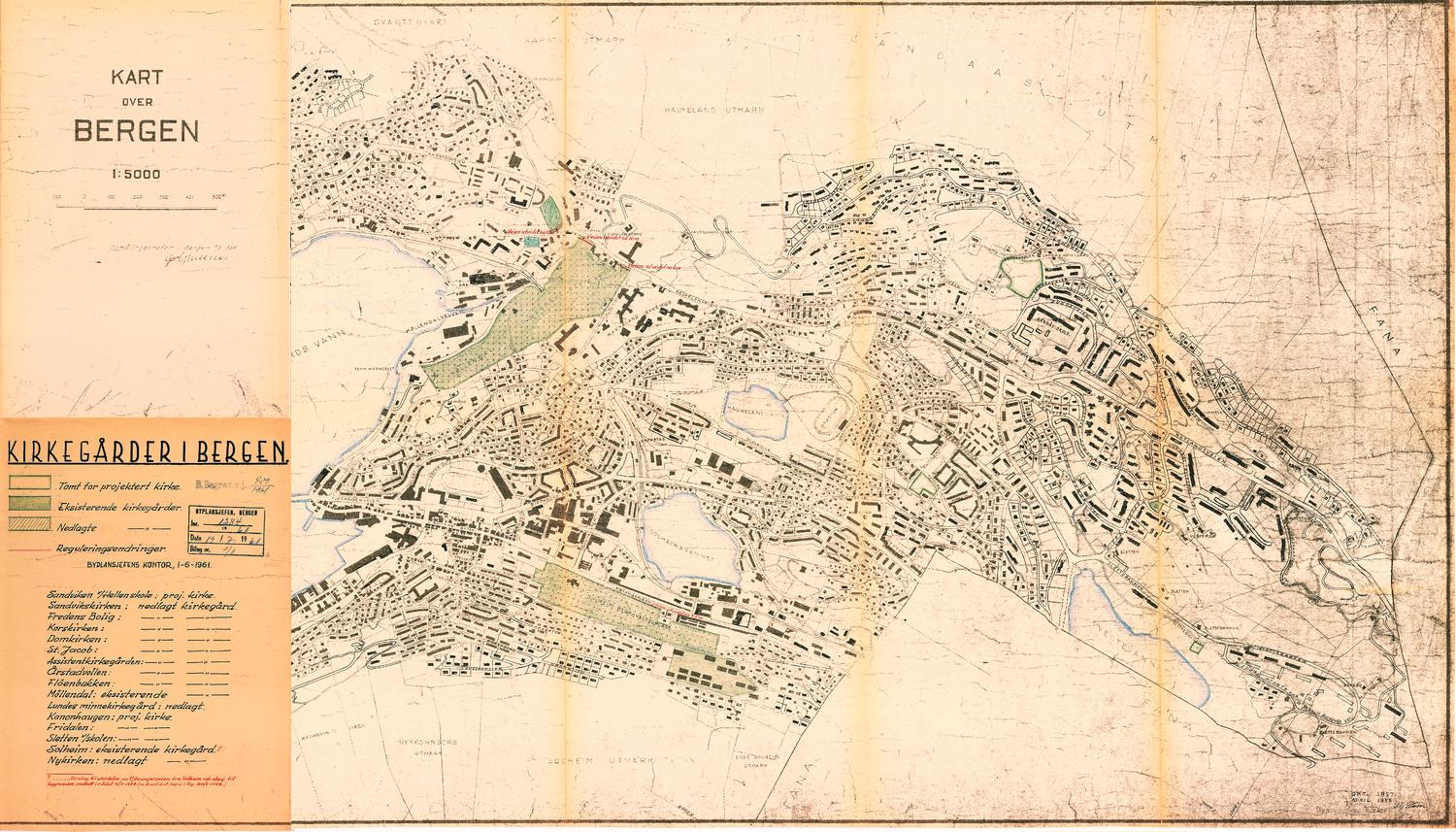 Kart over gravplasser i Bergen by Bergen Byarkiv - Issuu