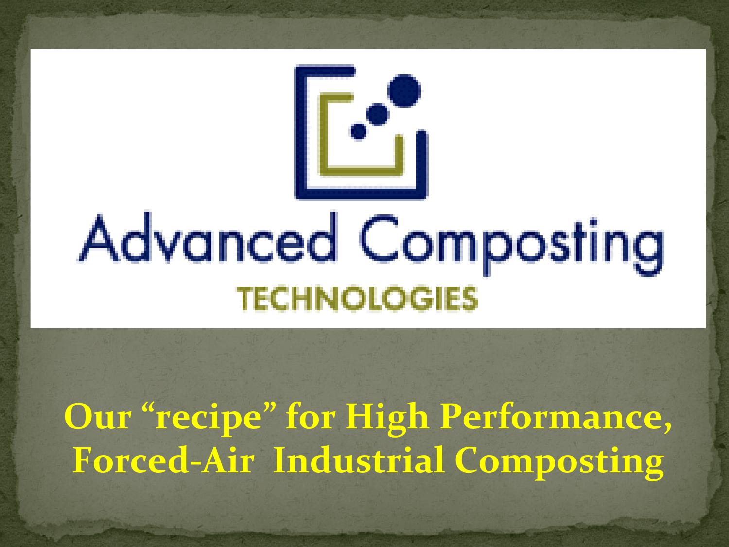 Advanced Composting - How it Works by Cox Group - Issuu