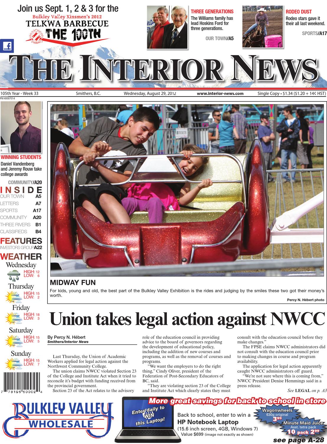 Smithers Interior News, August 29, 2012 by Black Press Media Group - Issuu