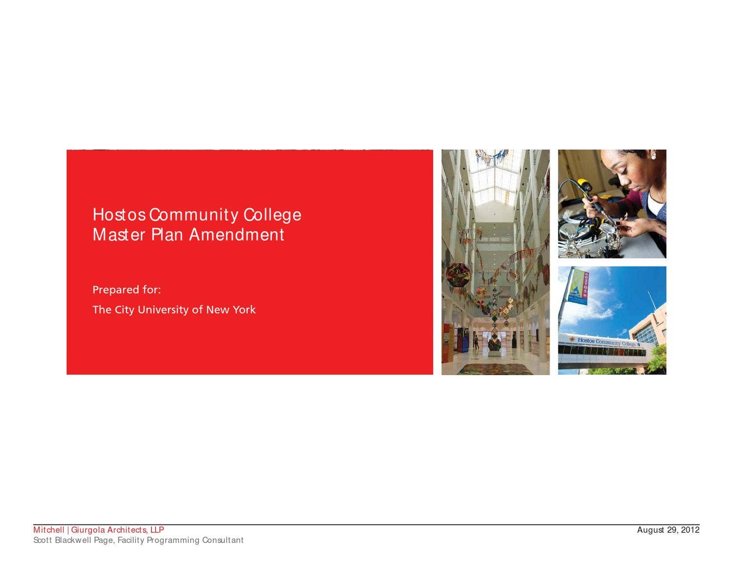Hostos Master Plan Presentation by Hostos Community College - Issuu