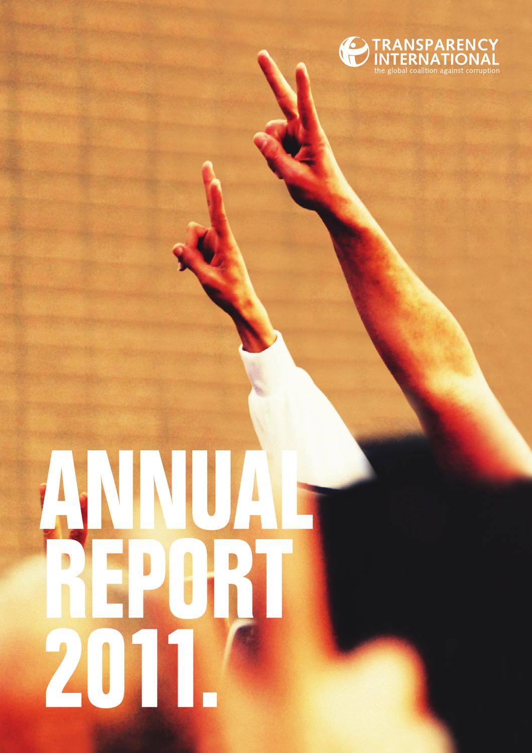 Annual Report 2011 by Transparency International - Issuu